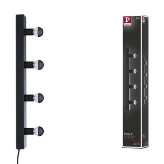 Paulmann 80101 Spiegelleuchte E14 230V max. 4x40W dimmbar Schwarz