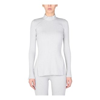 Helmut Lang Melange Rib Top - - Tops - Damen - Grau - M
