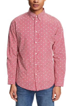 Esprit Herren 014ee2f312 Hemd, 610/Dark Red, L