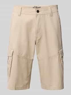 s.Oliver Black Label Relaxed Fit Cargoshorts aus reiner Baumwolle