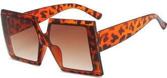 Generic Lunettes De Soleil Carrées À Grande Monture For Homme Et Femme, Idéales For Les Vacances La Conduite(Multi-colored)