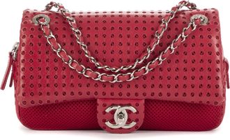 Chanel Crossbody Bags - Easy Flap Jumbo - Gr. unisize - in Rot - f&uuml;r Damen