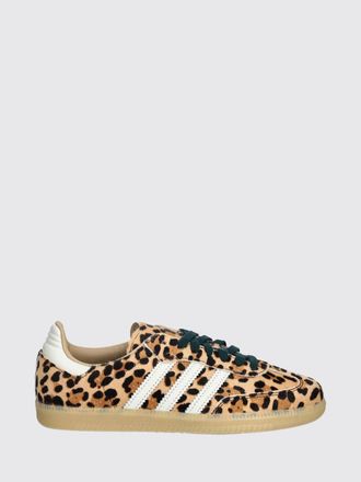 adidas Samba OG Sneakers aus Leder und Ponyfell mit Animal-Print