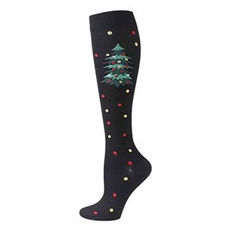 Generic Chaussettes Femme Fantaisie Funny Socks Chaussettes Imprim&eacute;es De No&euml;l Chaussettes Longues Tubes Id&eacute;ales Pour Les C&eacute;l&eacute;brations DHiver