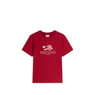 Tommy Hilfiger T-shirt &agrave; motif drapeau et logo en coton