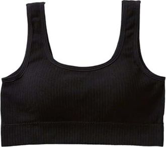 Generic Soutien-gorge de sport envelopp&eacute; dans le dos pour femme, avec rembourrage en latex, sans acier, sans acier, 2026, Noir, Taille unique