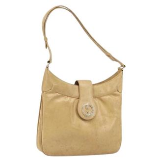 Gucci Sac bandouli&egrave;re en cuir Pre-owned - Femme - Pre-owned - Beige - Taille: ONE Size