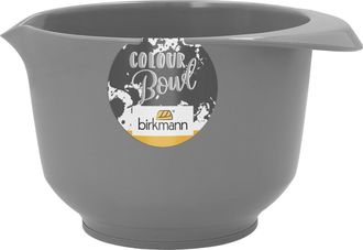 RBV BIRKMANN Birkmann, Colour Bowls Rühr- und Servierschüssel, Mattgrau, 1,0 Liter, Melamin, kratzfest, standfest, nachhaltig, 708983