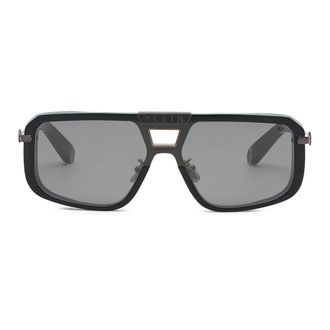Philipp Plein Homme, Accessoires, Noir, Taille: ONE Size Rectangular Legacy + NFT Lunettes de soleil