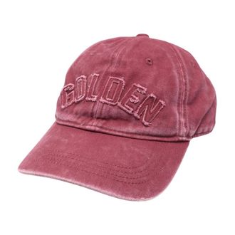 Golden Goose Femme, Accessoires, Rouge, Taille: ONE Size Casquette en coton