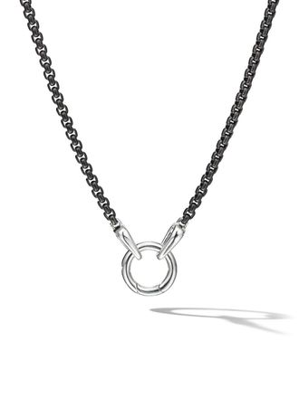 David Yurman collier en cha&icirc;ne Smooth Amulet (2,7 mm) - Noir
