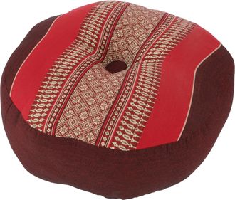 Guru Shop Meditationskissen, Yoga Kissen, Yogakissen, Sitzkissen, Bodenkissen, Dekokissen - Rot, 18x30x30 cm
