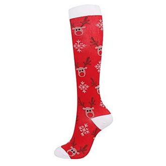 Generic Cocila Chaussettes Chaudes Femme Homme De No&euml;l Pour Femmes Performance D&eacute;contract&eacute;e Coton Sports Loisirs D&eacute;contract&eacute;es Hautes Et B One Size Soquette 3