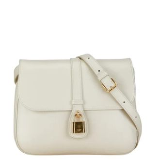 Celine Pre-owned Leder Schultertasche - - Pre-owned - Damen - Wei&szlig; - ONE SIZE
