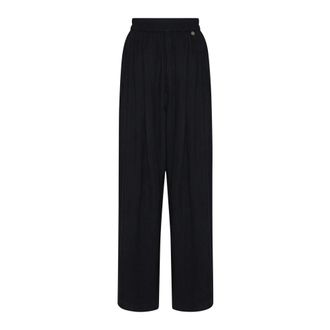 Silvian Heach Elastische Flie&szlig;end-Hose - - Trousers - Damen - Schwarzk - L