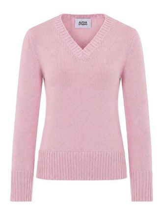 Alpha Studio Pull Col Rond - Rose