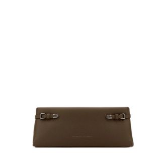 Brunello Cucinelli Mud Leder Clutch - - Bags - Damen - Braun - ONE SIZE