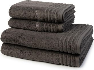 Vossen 4 teiliges Frottier-Set - Vienna Style Supersoft (2 X Handtuch 2 X Duschtuch im Set) - 620 g/m2 - Baumwolle - Frottee - saugstark - weich und flauschi