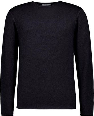 Daniele Fiesoli Herren Pullover grau Merinowolle unifarben