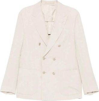 Eleventy Homme, Vestes, Beige, Taille: XL Blazer Crois&eacute;