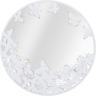 Paris Prix Miroir Mural Design Butterfly 62cm Blanc