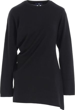 Yohji Yamamoto Pull Col Rond - Noir