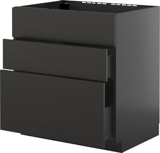 IKEA METOD / KNIVSHULT Unterschr. f Spüle/3 Fronten/2Sch