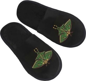 Generic Pantoufle Maison Papillon Lunaire Chaudes Pantoufles Unique Hiver Chaussures Chaudes Doux Hiver Pantoufles Pour Maison Voyages Camping L