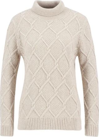 Barbour Femme, Pulls, Gris, Taille: 40 FR Burne Roll Neck Knitted Jumper