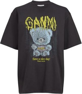 Ganni Tee-shirt droit en coton