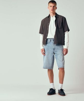 Levi's 470 - Short baggy - D&eacute;lavage clair-Bleu