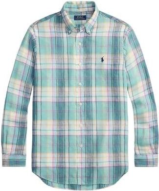 Polo Ralph Lauren Chemise col am&eacute;ricain &agrave; carreaux en coton