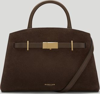 DeMellier The Small Hudson Mocha Wildleder & Mocha Glattleder DeMellier