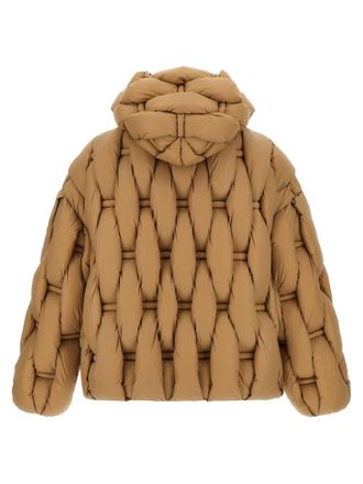 RAXXY 3D Quilted Nylon Down Jacket - Camel