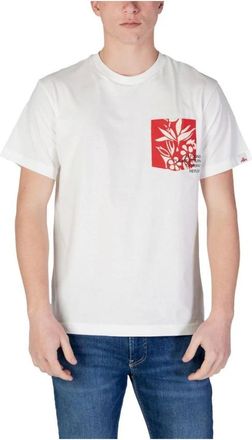 Replay Homme, Tops, Blanc, Taille: XL Floral Pocket TShirt