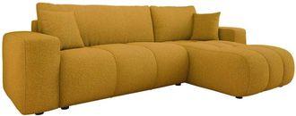 Best Mobilier Bestmobilier - Nicole - canapé dangle réversible 4 places convertible avec coffre en tissu