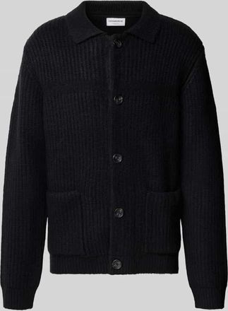 Lindbergh Relaxed Fit Strickjacke aus elastischem Baumwoll-Mix