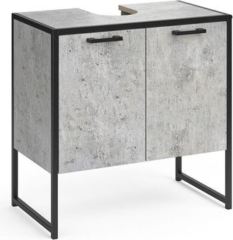 Vicco Meuble sous vasque simple Fyrk, Béton, 60 x 60 cm