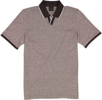 Bugatti Herren Polo-Shirt braun meliert