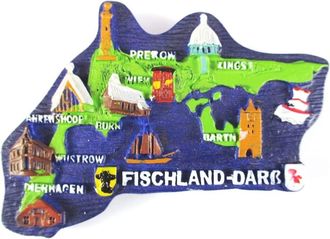 Generic Fischland Darß Zingst Poly Magnet Germany Deutschland Souvenir,Neu