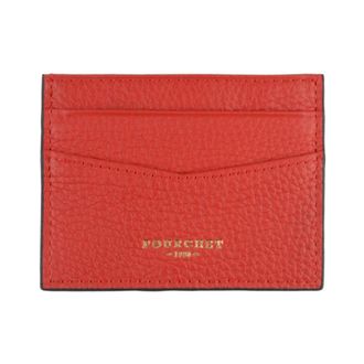 Pourchet Club | Porte carte rouge vif - Homme - Accessoires - Rose - Taille: ONE Size