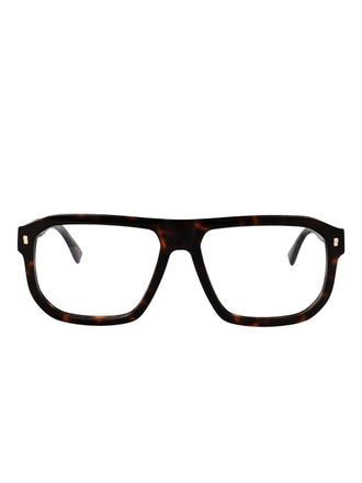 Dsquared2 Eyewear lunettes de vue D2 0146 à monture rectangulaire - Marron