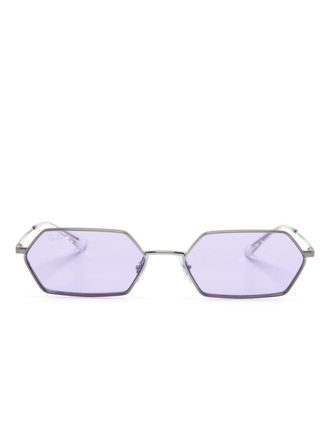 Ray-Ban lunettes de soleil à monture géométrique - Argent