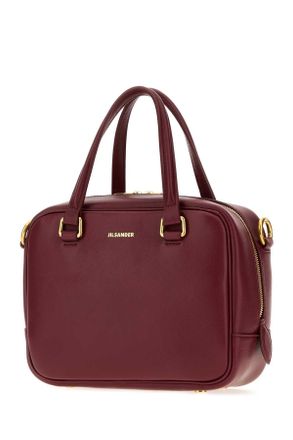 Jil Sander Womens Burgundy Leather Small Vision Handbag 611 Borse A Mano Bag