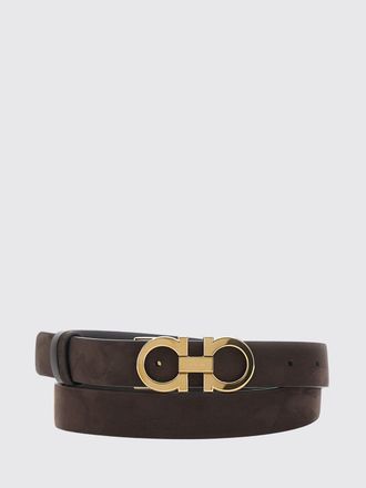 Ferragamo Ceinture en cuir avec boucle Gancini en m&eacute;tal