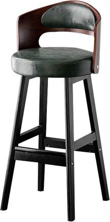Generic Hoher Barhocker f&uuml;r die K&uuml;che, gepolstert mit PU-Leder, Holzbeine, Hohle R&uuml;ckenlehne, 136 kg belastbar, geeignet f&uuml;r K&uuml;cheninseln, Caf&eacute;s, Bartheken un