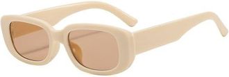 Generic Lunettes De Soleil D&eacute;coratives For Hommes Et Femmes, Monture &Agrave; Petite, Id&eacute;ales For La Conduite, Les Vacances Ou Lext&eacute;rieur(Beige)