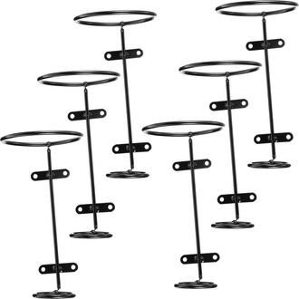 Aboofan 6 St&uuml;ck Teiliges Wand weinregal aus Eisen Stilvoller Weinflaschenhalter zur Wandmontage Robuste Flaschenaufbewahrung f&uuml;r Zuhause Bar Restaurant Platzs