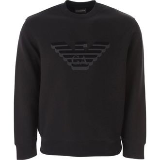 Emporio Armani Homme, Sweatshirts et sweats à capuche, Noir, Taille: L Collection de Pulls Élégants