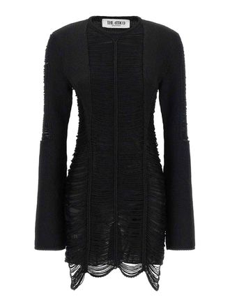 The Attico Knielanges Kleid - Schwarz